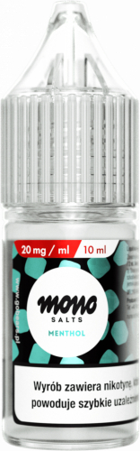Liquid MONO Salts 10ml - Menthol 20mg - MONO SALT / LIQUIDY - Sklep ...