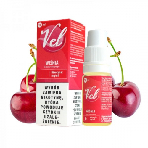 Liquid VEL 10ml - Wiśnia 12mg - VEL / LIQUIDY - Sklep internetowy Edymek
