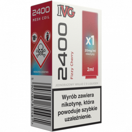 IVG 2400 Pod Fizzy Cherry 20mg 2ml - IVG 2400 / E-Papieros jedorazowy ...